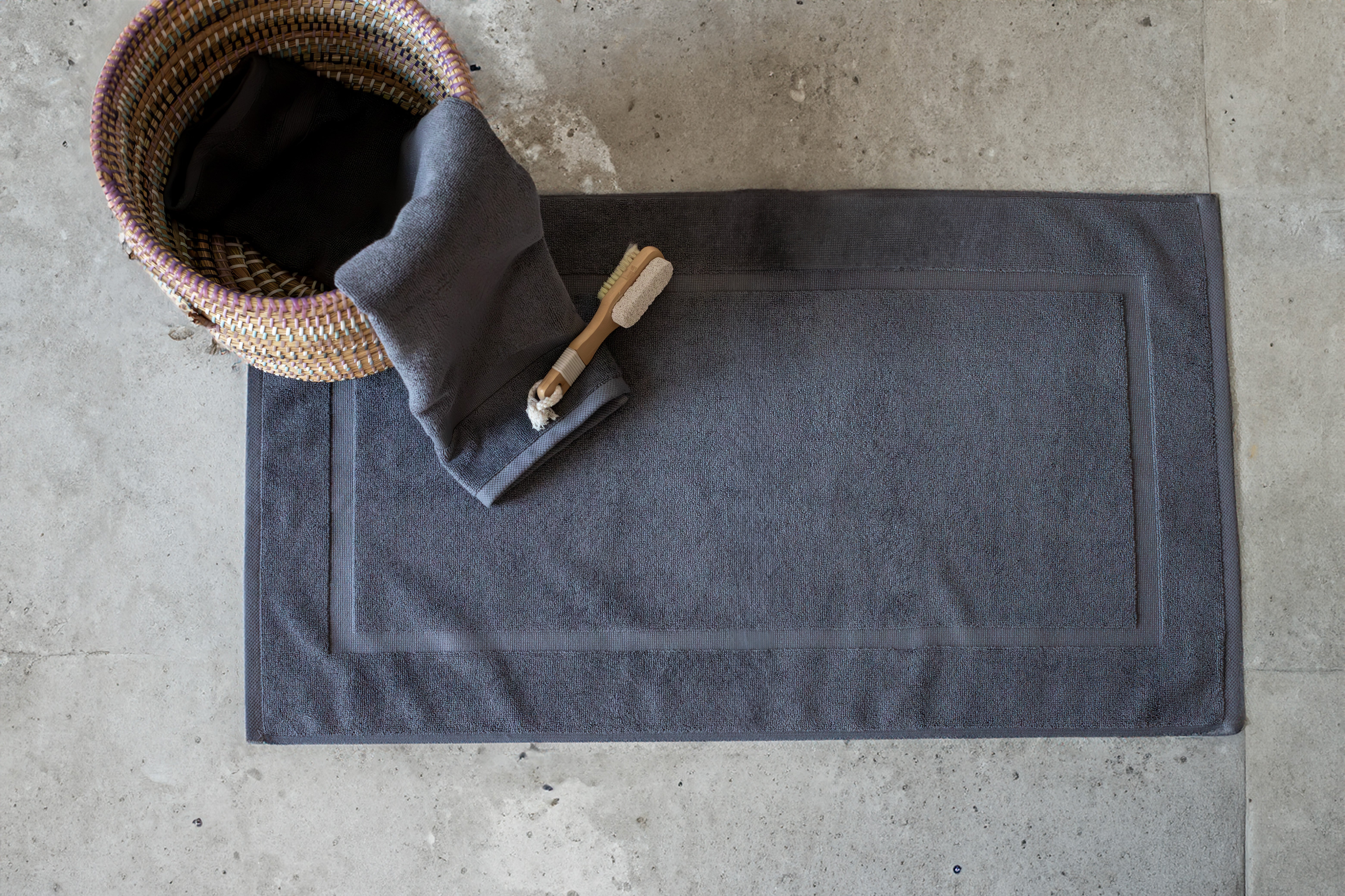 Linensnthings.com Cambridge Panel Bath Mats Pack of 2, Turkish Cotton ...