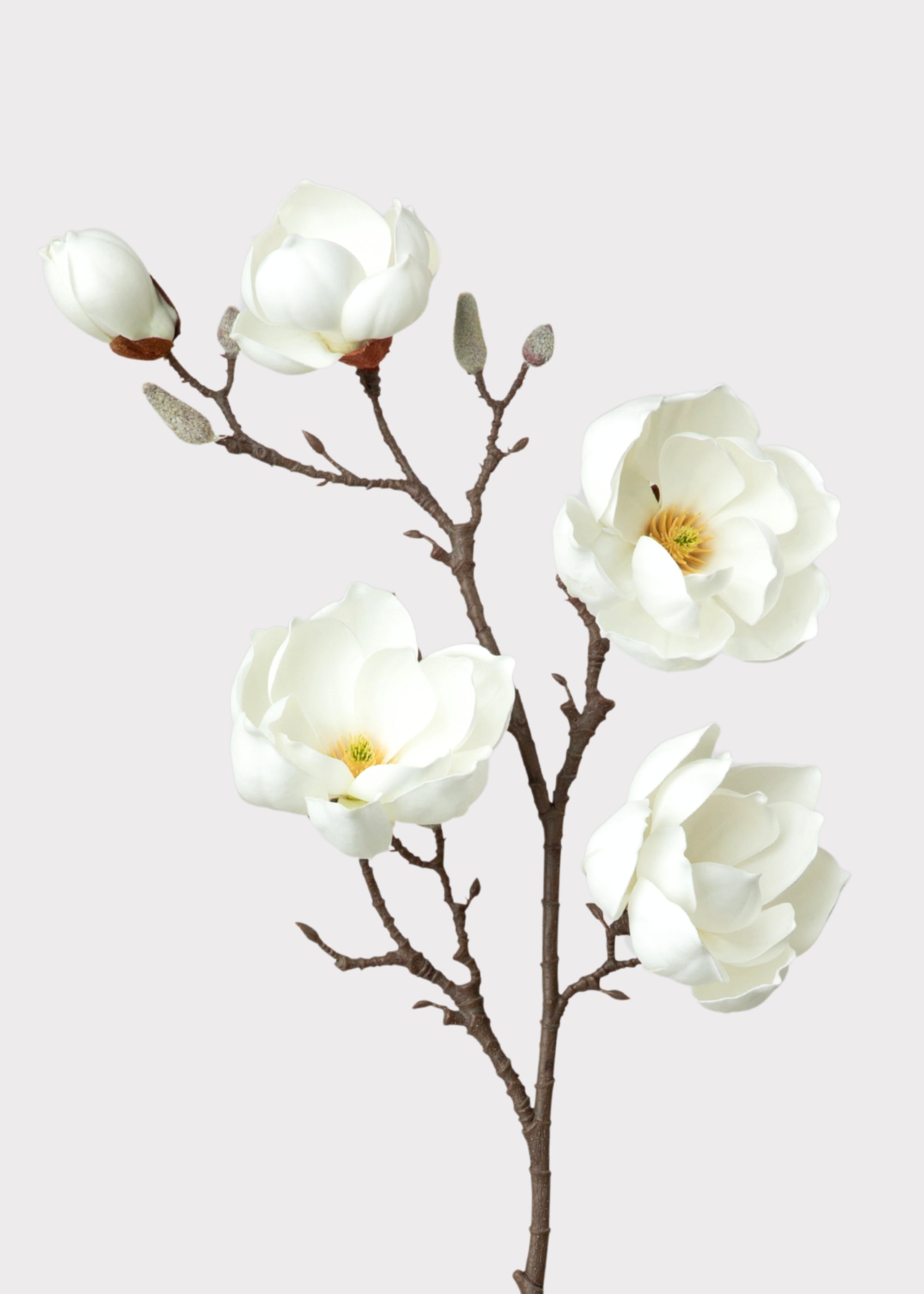 Linensnthings.com Artificial Magnolia Flower Branch in White - 39 ...