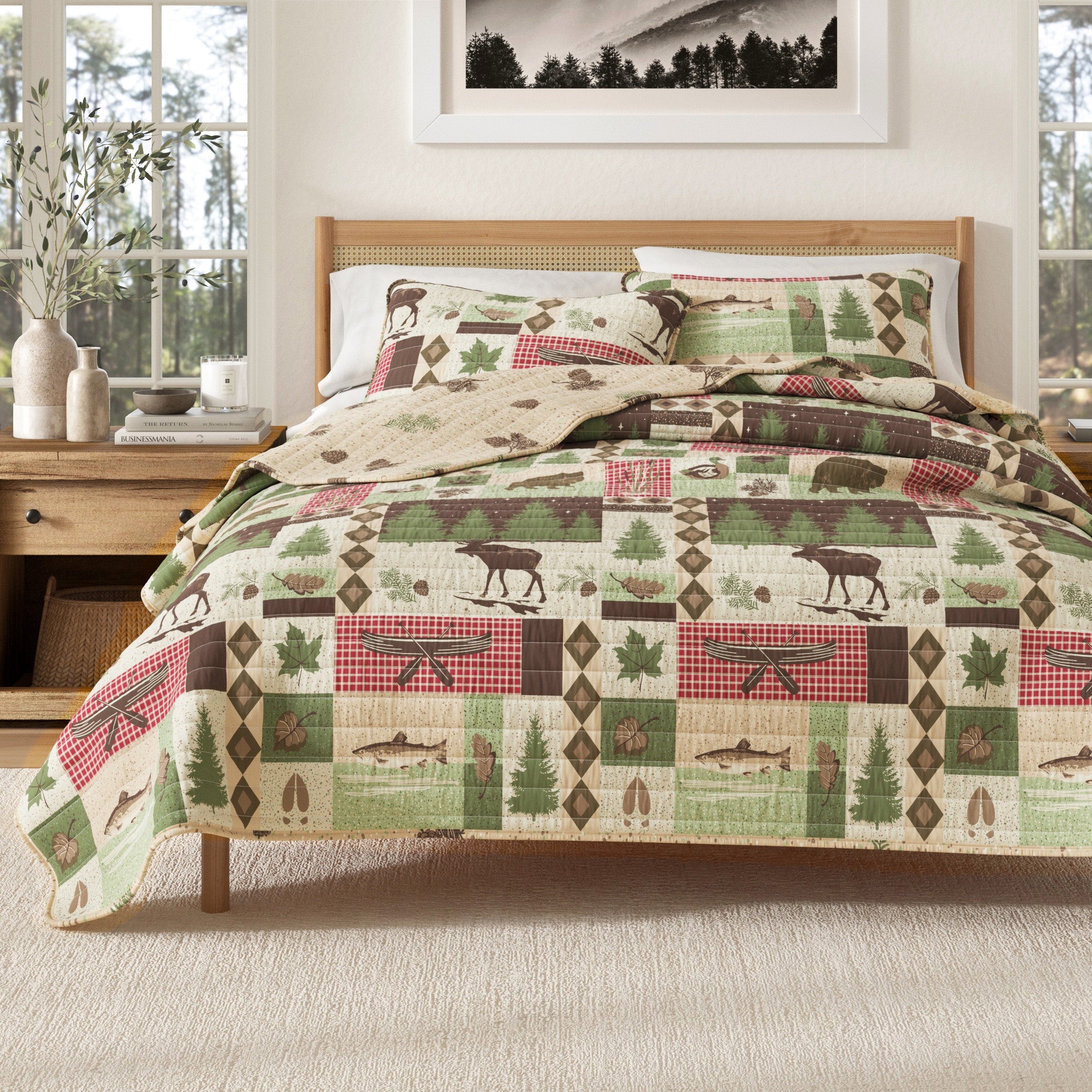 Wilder Collection 3 Piece Lodge Quilt Set – Linens N Things
