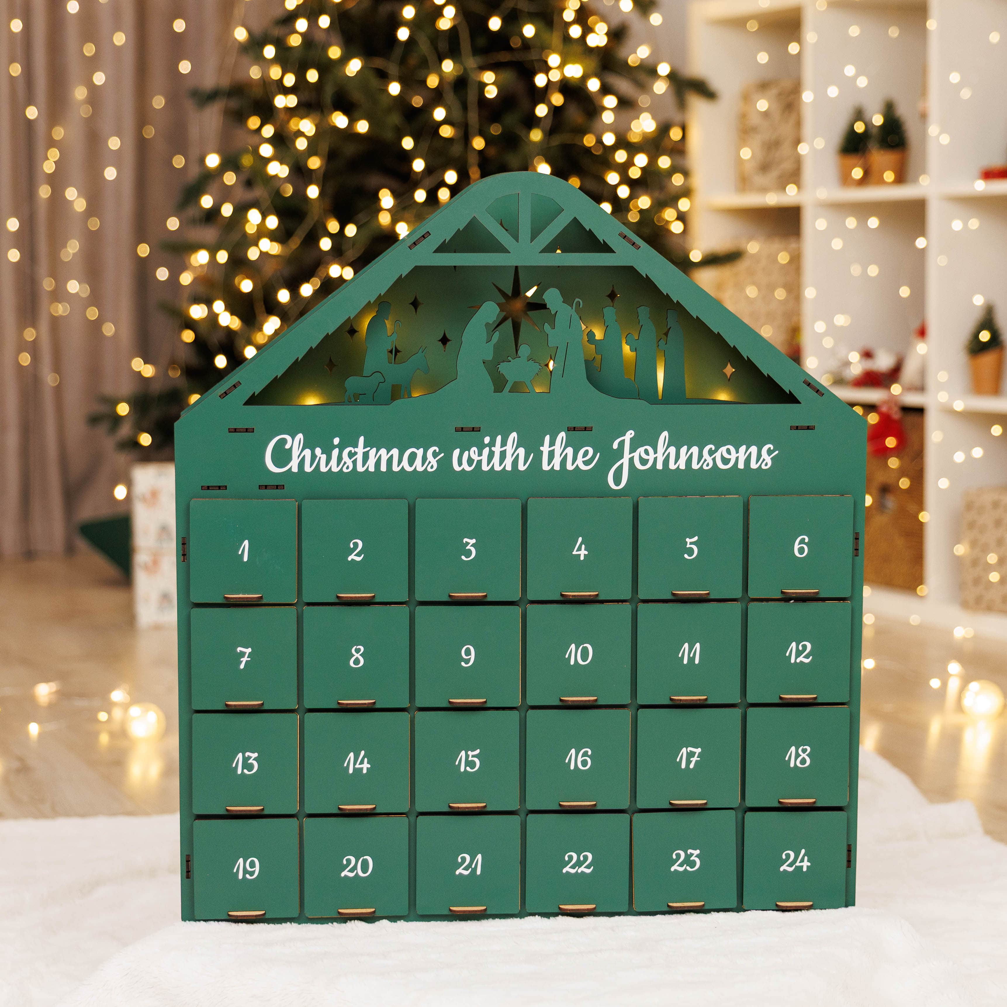 Christmas Advent Calendar - Green – Linens 'n Things